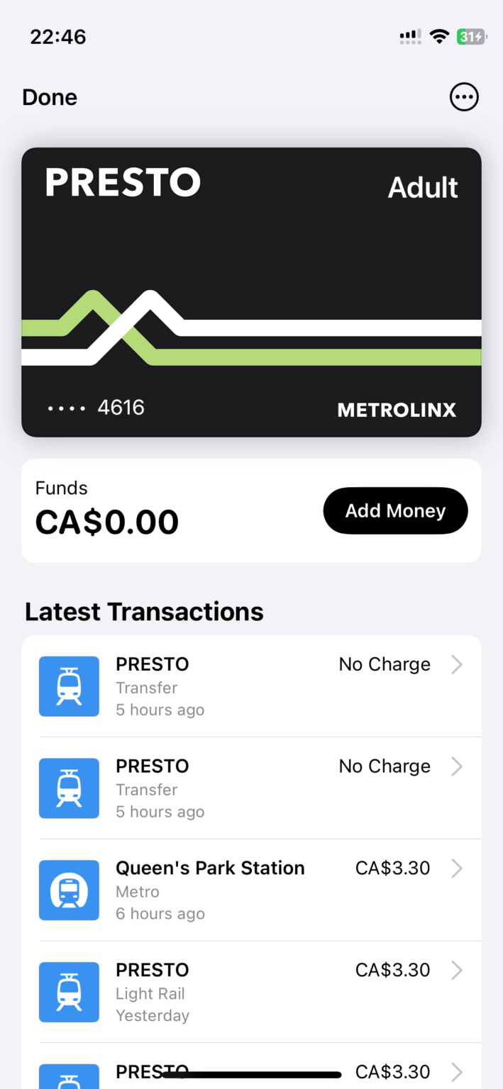 The Many Valid Transit Fares in Toronto | Alex Wang's Blog